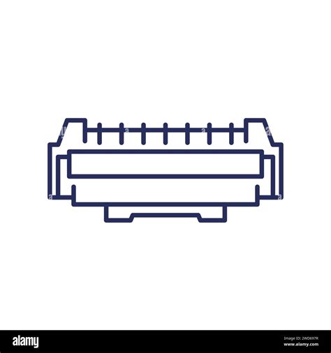 Empty Print Ink Cartridge Stock Vector Images Alamy