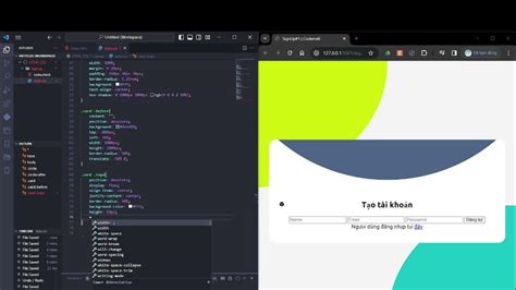 Form đăng Ký Tài Khoản Html Css Youtube
