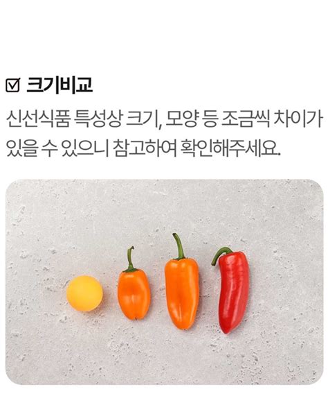알록달록 미니 파프리카 1kg