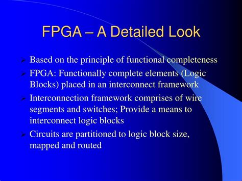 PPT FPGA Architecture PowerPoint Presentation Free Download ID
