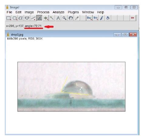 Imagej Measuring Contact Angle