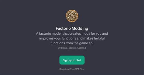 Factorio Modding Gpt Top Ai List