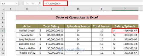 What Is The Order Of Operations In Excel An Ultimate Guide