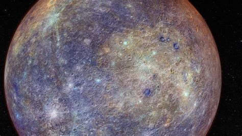 Fly Around The Mercury Orbit In Space Stock Video Video Of Earth