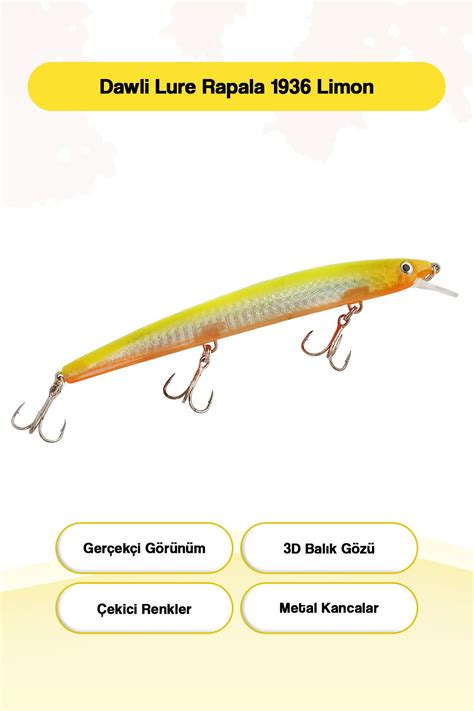 Dawlİ Dawli Lure Limon Maket Balık Rapala 13 Cm Fiyatı Yorumları