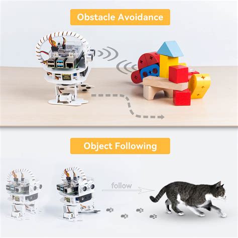 sunfounder pisloth ai programmable robot kit for raspberry pi