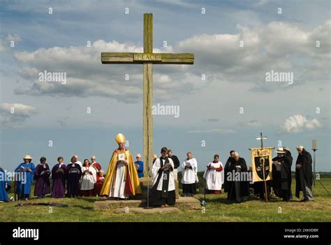 Pilgrimage England The Bishop Of Norwich The Rev Graham James Conducts