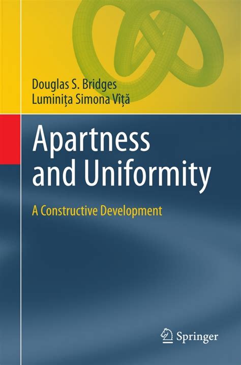 Apartness And Uniformity A Constructive Development Premiumjs Store