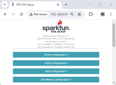 configure with ethernet sparkfun rtk everywhere product manual
