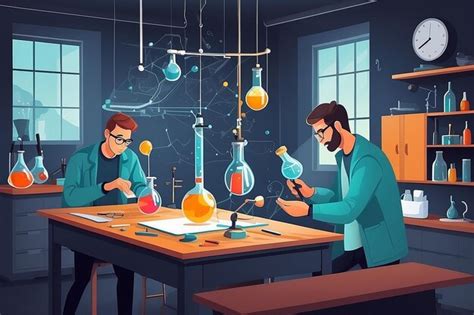 Premium Photo Craft An Image Of A Physics Lab With Babes Experimenting On The Principles Of