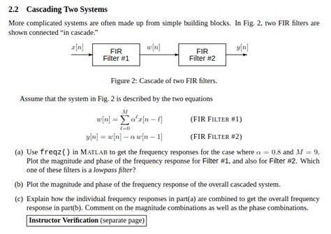 Solved 22 Cascading Two Systems More Complicated Systems