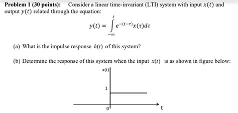 Solved Problem 1 30 Points Consider A Linear