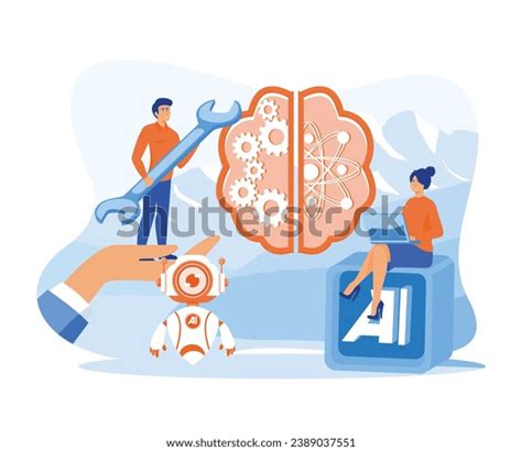 Artificial Intelligence Concept Ai Machine Learning Stock Vector Royalty Free