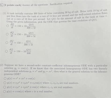 solved 5 [ 2 points each] answer all the questions