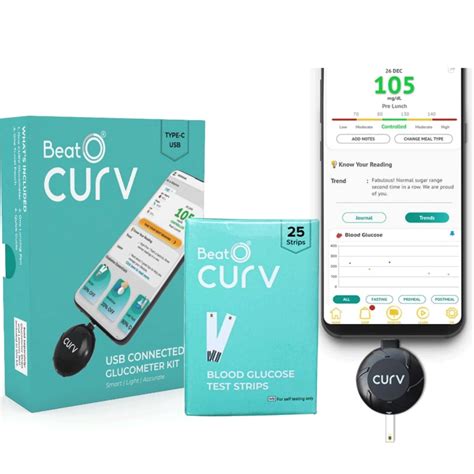Buy Beato Smart Glucometer Kit With 20 Strips And 20 Lancets Online