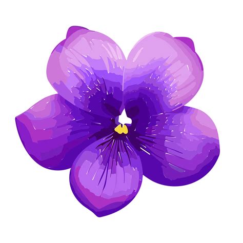 Violet Fleur Beau Violet Fleur Ai Génératif 30739752 Png