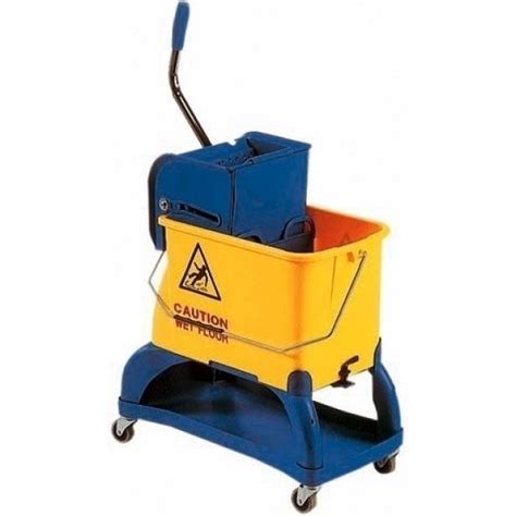 Cleaning Trolley Model Ca1599 Bucket With Partition Bucket With Wringer On Wheels Elevated