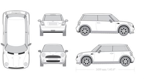 Mini Cooper Wrap Template Mini Cooper Cars