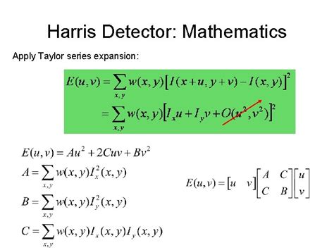 Harris Corner Detector Scale Invariant Feature Transform SIFT