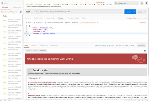 Laravel Opensslverify Dont Know How To Get Public Key From This