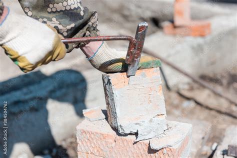 Brick In Cement Remove Cement Breaking Down A Brick Wall Knocking On Bricks Remove Brick