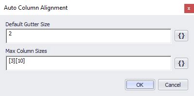Auto Column Alignment