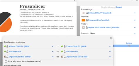 Opening MF And Comparing Presets PrusaSlicer Prusa D Forum