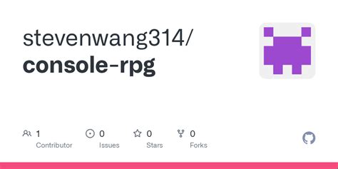 Github Stevenwang314console Rpg