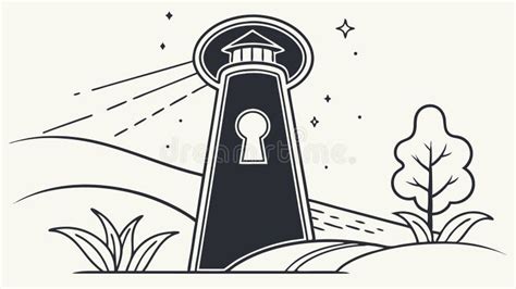Lighthouse Beacon Of Guidance Vector Design Generative Ai Stock Vector Illustration Of