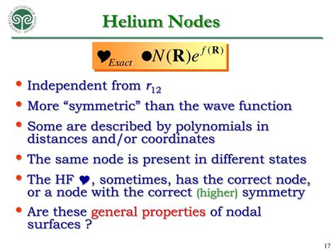 Ppt What Do We Know About Nodes Of Wave Functions Powerpoint Presentation Id 9163881