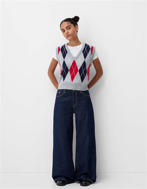 Wide Leg Jeans Bsk Teen Bershka