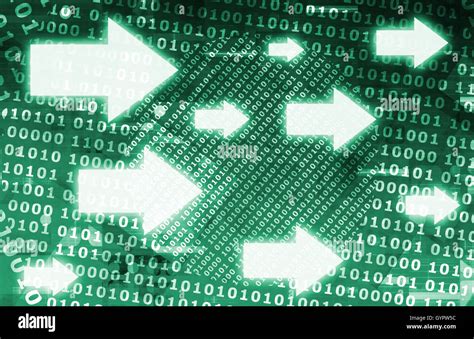 Binary Data Stream Stock Photo Alamy