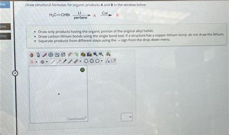 Solved Draw Structural Formulas For Organic Products A And B Chegg