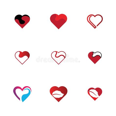 Creative Heart Logo And Symbol Design Vector Template Stock Vector Illustration Of Graphic