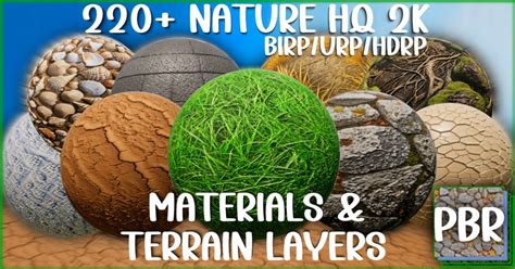 Realistic Nature Hq 2k Textures And Materials And Terrain Pack 1 2d 自然 Unity Asset Store