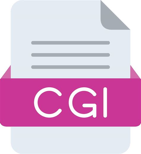 CGI File Format Line Icon 28642973 Vector Art At Vecteezy