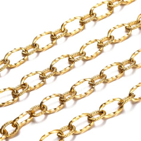 1m Stainless Steel Brass Cable Chain Crafting And Beyond