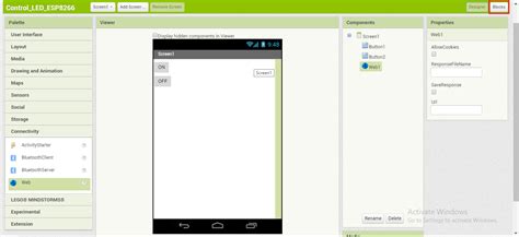 Điều Khiển Thiết Bị Bằng Mit App Inventor Sử Dụng Nodemcu Esp8266