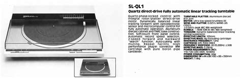 Technics SL QL 1 Hifi Wiki Com