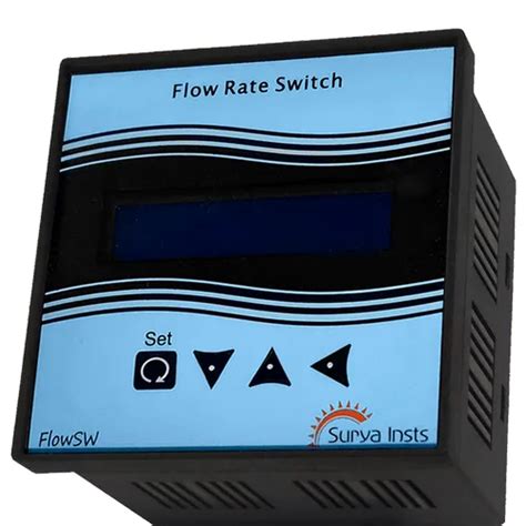 Surya Insts LCD FLOW RATE CONTROLLER CUM TOTALIZER Model Name Number Flowsw At Rs Unit In