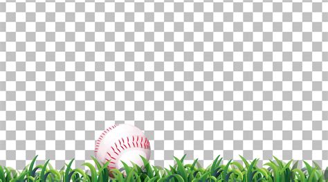 Baseball On The Grass Field On Grid Background 4384730 Vector Art At Vecteezy