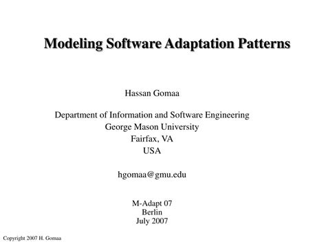 ppt modeling software adaptation patterns powerpoint presentation