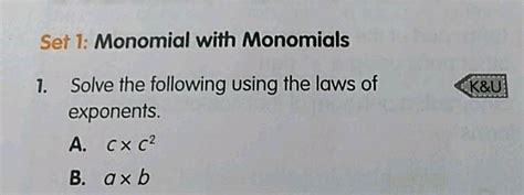 Simplify The Following Using Laws Of Exponents