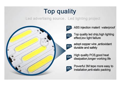 COB LED Light 2W Injection Module 12V Waterproof Calcutta Electronics