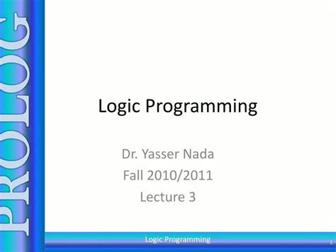 PPT Logic Programming PowerPoint Presentation Free Download ID 3802852