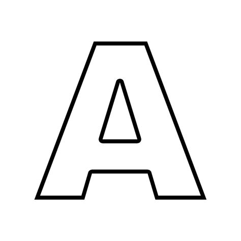 Letra A Para Imprimir Diseño Creativo Y Educativo