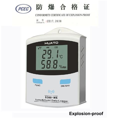 High Grade Temperature Humidity Data Logger With Explosion Proof Certificate