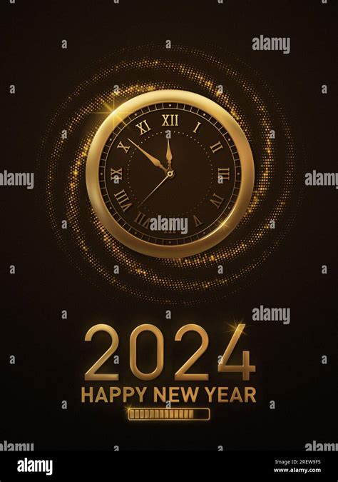 new year 2024 countdown clock shows the new year 2024 loading with a