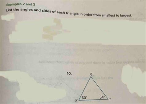 solved examples 2 and 3 list the angles and sides of each triangle in