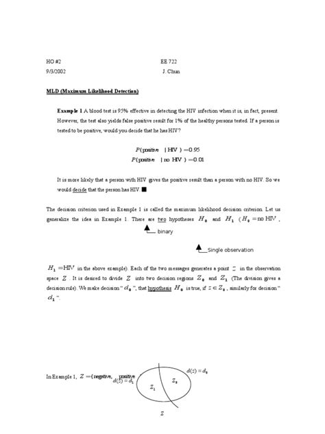 Maximum Likely Hood Pdf Hypothesis Applied Mathematics
